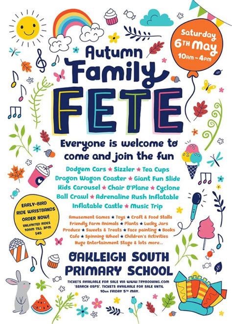 Fete Official Poster Oakleigh South Primary School