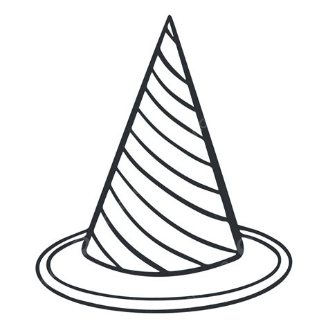 Wizard Hat Isolated Vector Illustration Sign Object Creepy Vector Sign