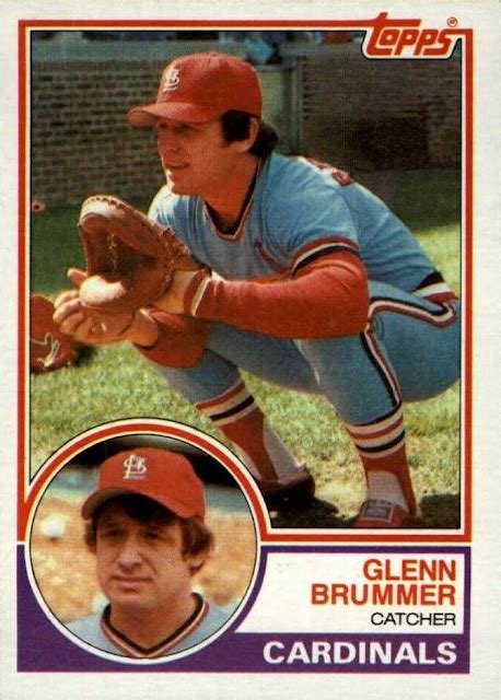 The Snorting Bull A 1980s Card Part 32 1983 Glenn Brummer