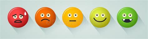 Smiley Face Likert Scale Stock Illustrations 30 Smiley Face Likert
