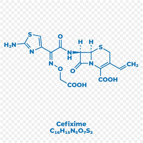 Molecular Structure Vector Hd Images The Molecular Structure Of Cefixime Cefixime Cefixime