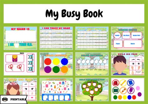 Busy Books Bundle By Educrafted Materials Tpt