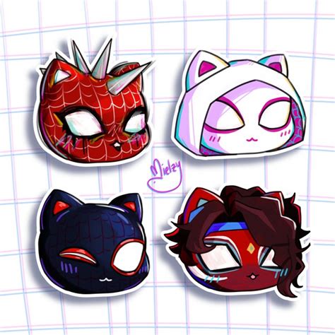 Spider Man Into The Spider Verse Vinyl Stickers Etsy Canada