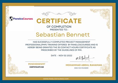 Pmp Certification Training Courses Classes In United States Panelcs Courses