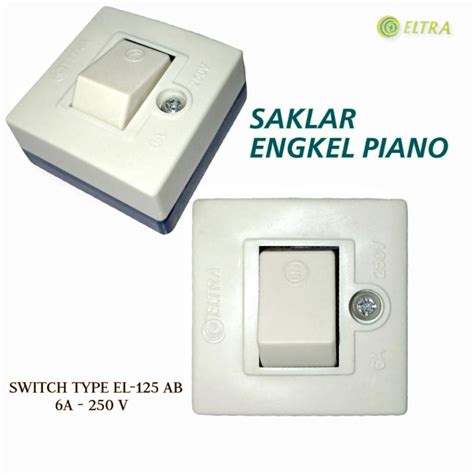 Jual Saklar Tempel Tunggal Eltra Sakelar Engkel Mini Switch Lampu