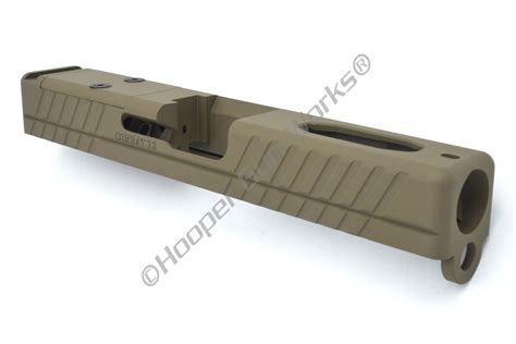 Combat Rmr Slide For Glock 23 40 Sandw Tungsten Tg Cerakote Finish
