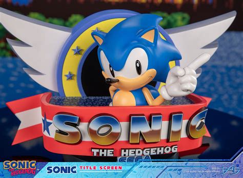 Pre Order First 4 Figures Sonic The Hedgehog Sonic Title Screen