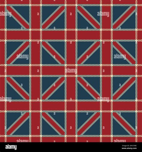 Plaid Seamless Pattern British Flags Stock Vector Image And Art Alamy
