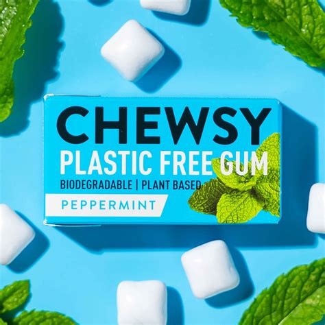 Peppermint 12 Packs Chewsy Plastic Free Gum