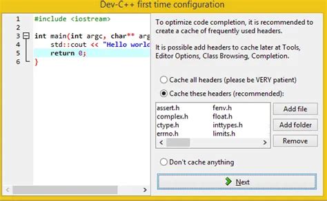 setting up the ide for programming in c sourcecodester