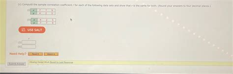 Solved C ﻿compute The Sample Correlation Coefficient R