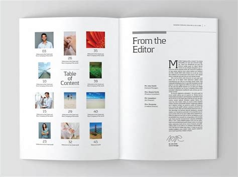 Clean Indesign Magazine Template Design Template Place