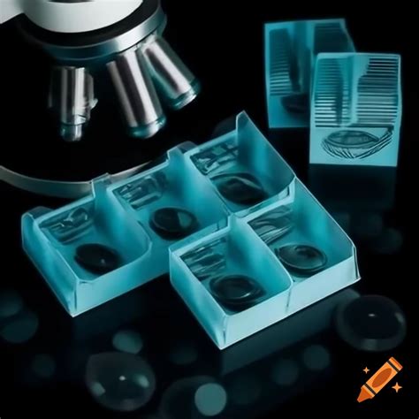 Organoid Growth Kit Packaging And Organoids Viewed Under Microscope On