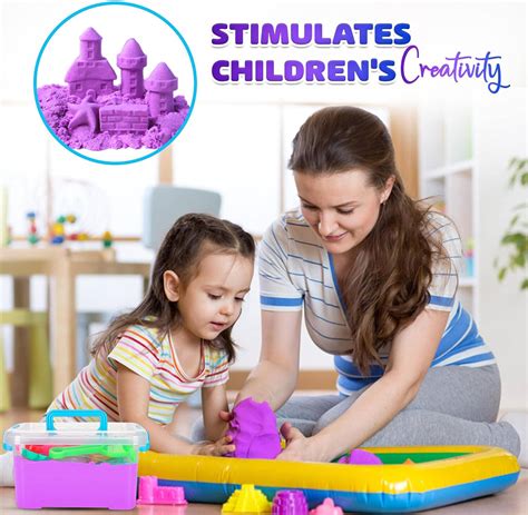 Magic Sand Portable Moldable Magic Play Sand Kit With Storage Box Non