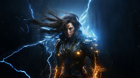 Lady Knight Controlling Thunder By Bergionstyle On Deviantart