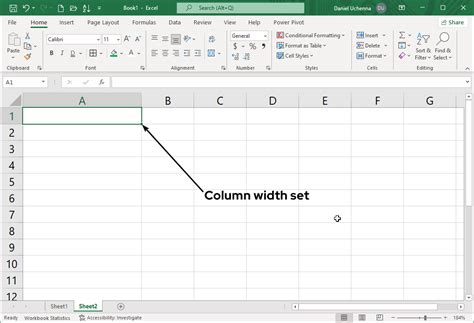 Setting Column Width