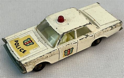 Lot Vintage 1968 Lesney Matchbox No 5559 Ford Galaxie Police Car