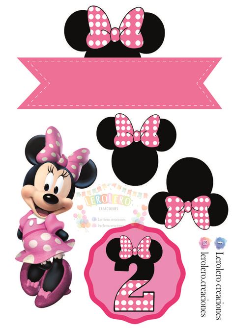 Minnie Mouse Toppers