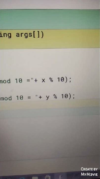 Modulus Operator In Java Youtube