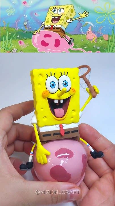Making Spongebob With Clay💛🪸 클레이로 스폰지밥 만들기 Youtube