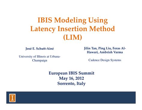 pdf ibis modeling using latency insertion method lim