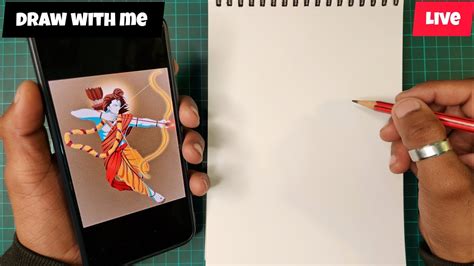 Lets Draw Shri Ram Ji Together Full Body Drawing Live YouTube
