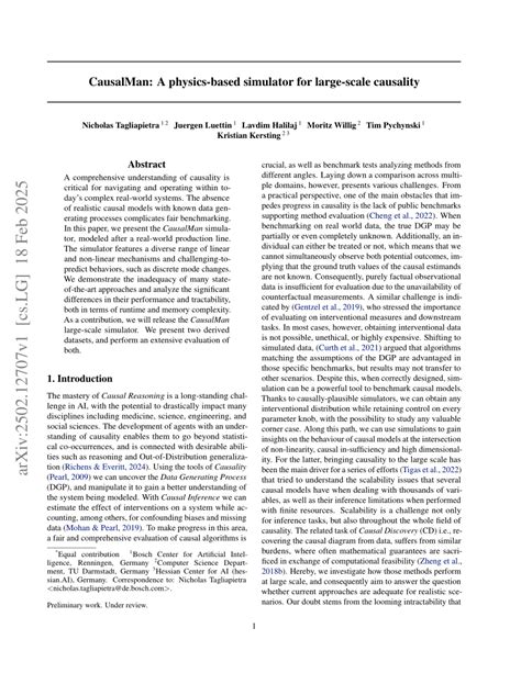 Pdf Causalman A Physics Based Simulator For Large Scale Causality