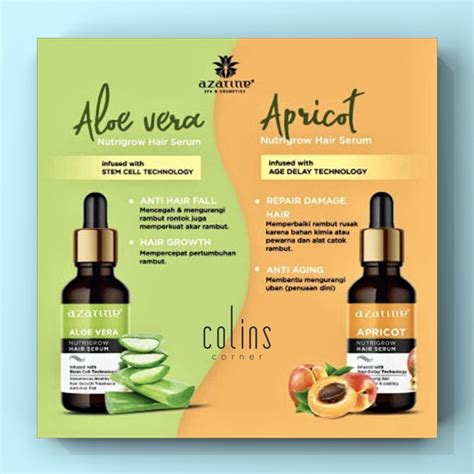 Jual Serum Rambut Azarine Nutrigrow Hair Serum 20ml Shopee Indonesia