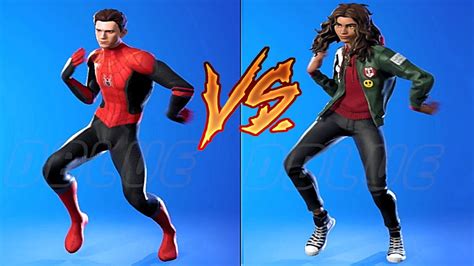 Spider Man Vs Mj No Way Home All Fortnite Dances And Emotes Skin