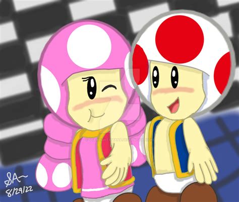 Toad And Toadette Request By Starlightamana On Deviantart