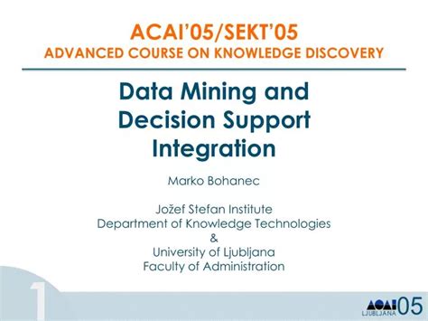 ppt data mining and decision support integration powerpoint