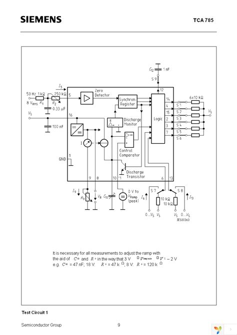 Tca785 Datasheet Pdf Download 15 16 Page Infineon Technologies