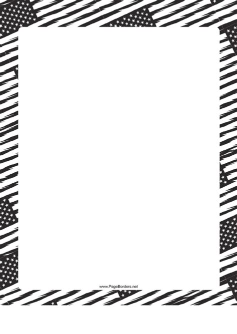 Black And White American Flag Printable Pdf Download