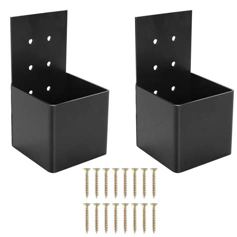 Afoxsos 2 Pieces Heavy Duty Steel Pergola Post Top Rafter Deck Railing