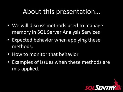 Ppt Memory Management In Sql Server Analysis Services Powerpoint