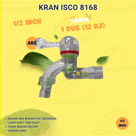 Jual Per Dus 12 Bj Kran Transparant Isco Bening Keran 8168 Bagus Murah