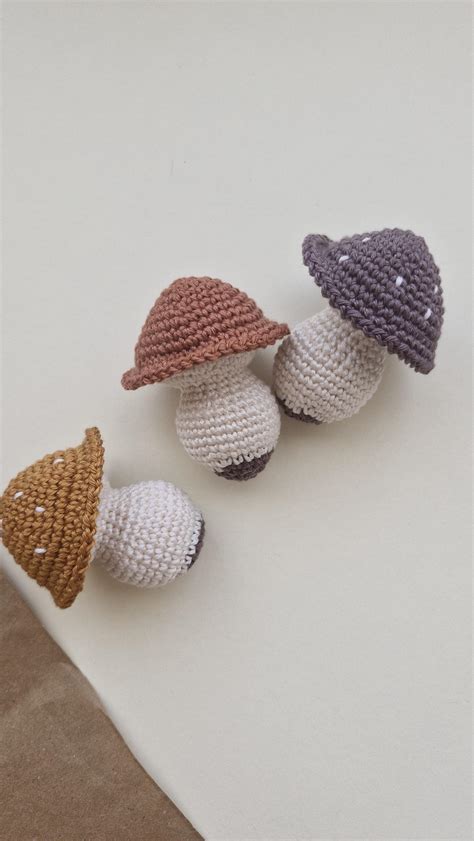 Amigurumi Mushroom Crochet Pattern Beginner Friendly Pdf Pattern Etsy