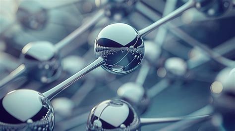 Abstract Design Of Balls On Metal Rods Background Abstract Design