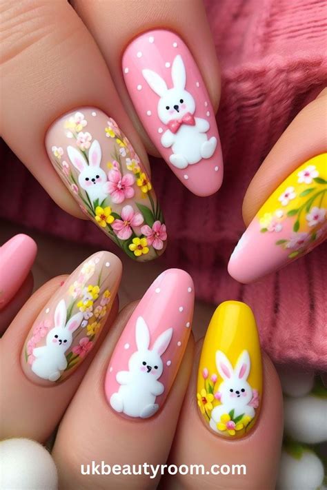 25 Adorable Easter Nail Designs For Spring 2025 Easter Nails Easter Nail Designs Nail