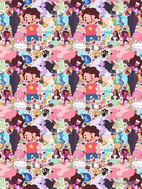 Steven Universe Pattern Graphic T Shirt For Sale By Velvetcat09 Redbubble