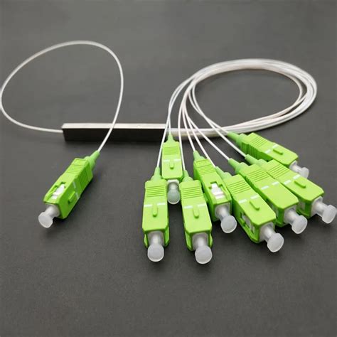 1x8 Mini Plc Splitter Single Mode Sc Connector Mini Module Plc Splitter