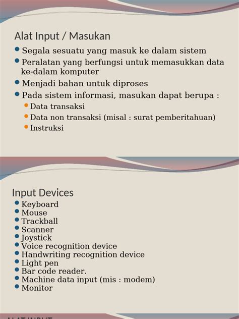 Perangkat Ouput Dan Input Pdf Perangkat Ouput Dan Input Pdf