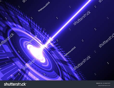 Vector Abstract Blue Visulization Background Energy Stock Vector