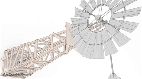Wind Pump 3d Model Download