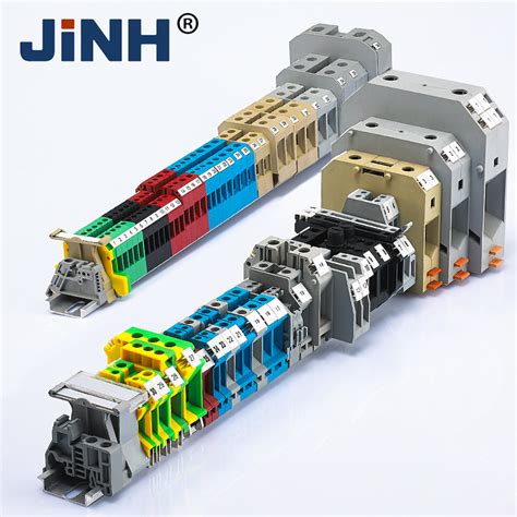 Jinh Universal Electrical Wire Connection Terminal Block Din Rail Terminal Block And Universal