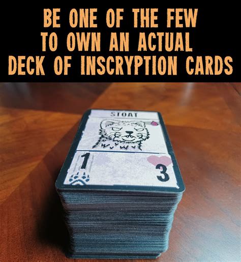 Inscryption Card Game Plus Box And Rplace Stoat Card Etsy Australia
