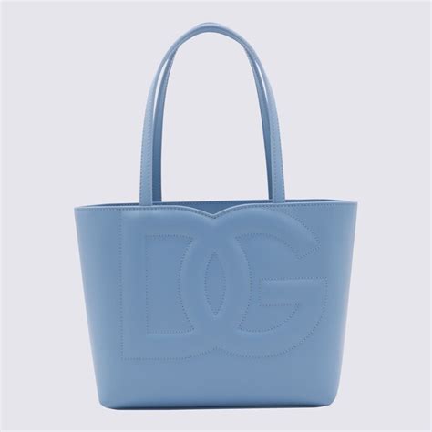 Dolce And Gabbana Light Blue Leather Top Handle Bag Shopstyle