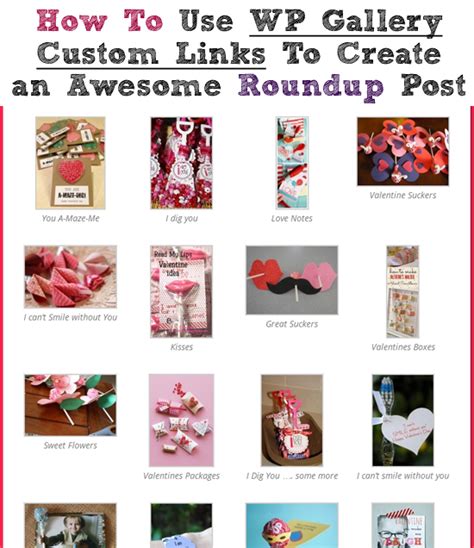 how to use wp gallery custom links to create an awesome roundup post
