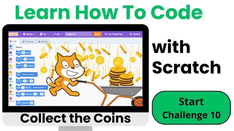 Create A Collect The Coins Game Challenge 10 Learn Scratch Coding Youtube