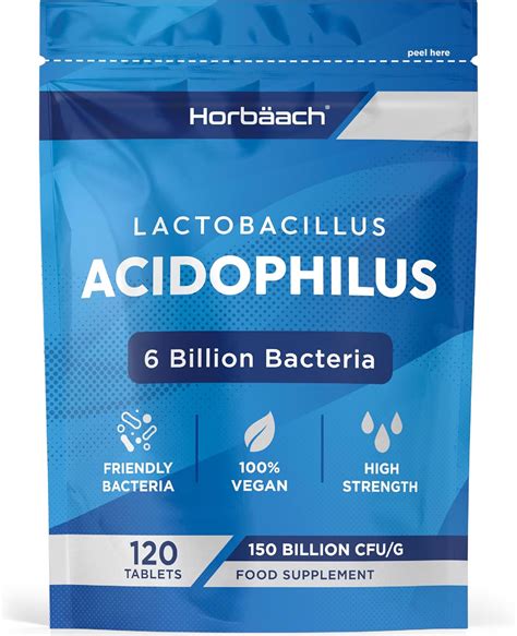 Acidophilus Probiotic Tablets 6 Billion Cfu Probiotic Supplement